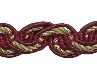 5 Yards 3/8 Gold Gimp Braided Trim Gimp Braid Braided