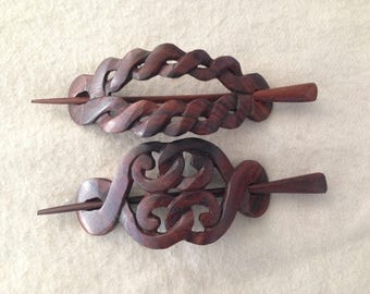 Wooden hair pin | Etsy