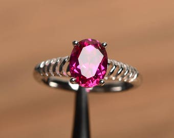 Ruby wedding ring | Etsy