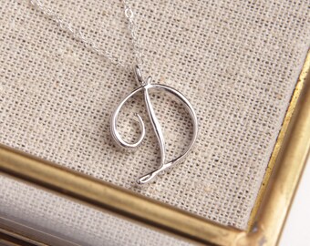 Letter d necklace | Etsy