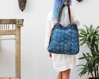 Indigo fabric | Etsy