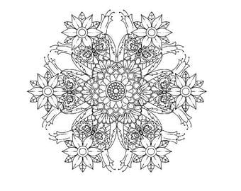 Flower mandala | Etsy