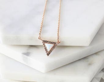 Triangles necklace | Etsy