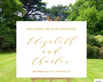 Gold wedding decor | Etsy