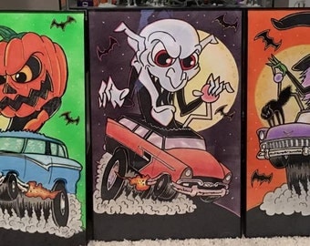 Halloween hot rod | Etsy