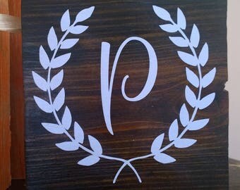 Initial plaque | Etsy