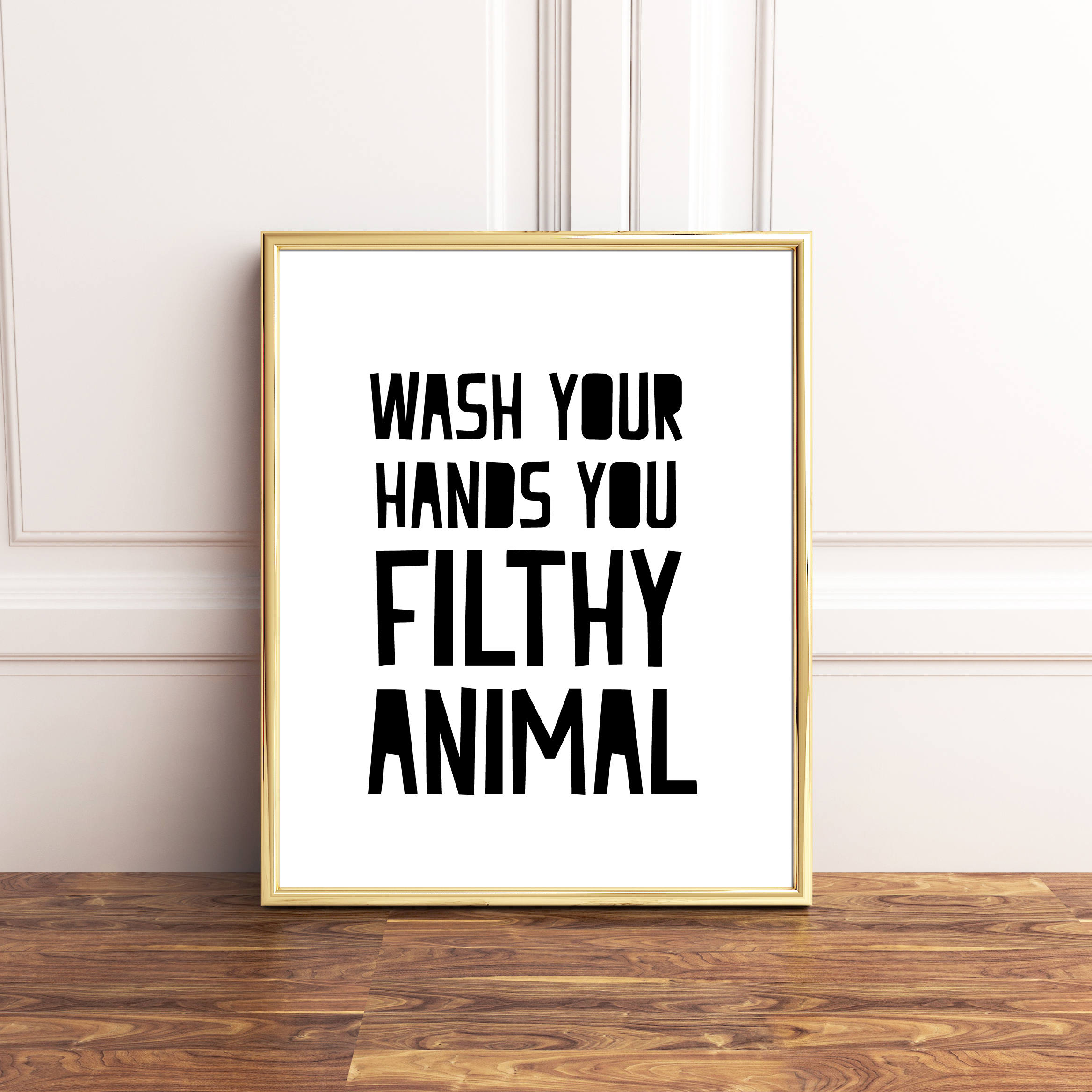 Wash Your Hands Print Wash Your Hands Sign Funny Bathroom