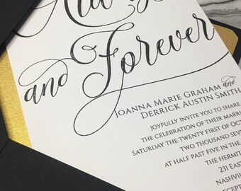 Calligraphy postcard | Etsy