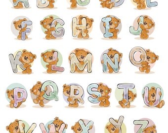 Teddy bear wall art | Etsy