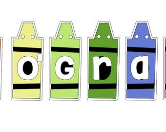Crayon banner | Etsy