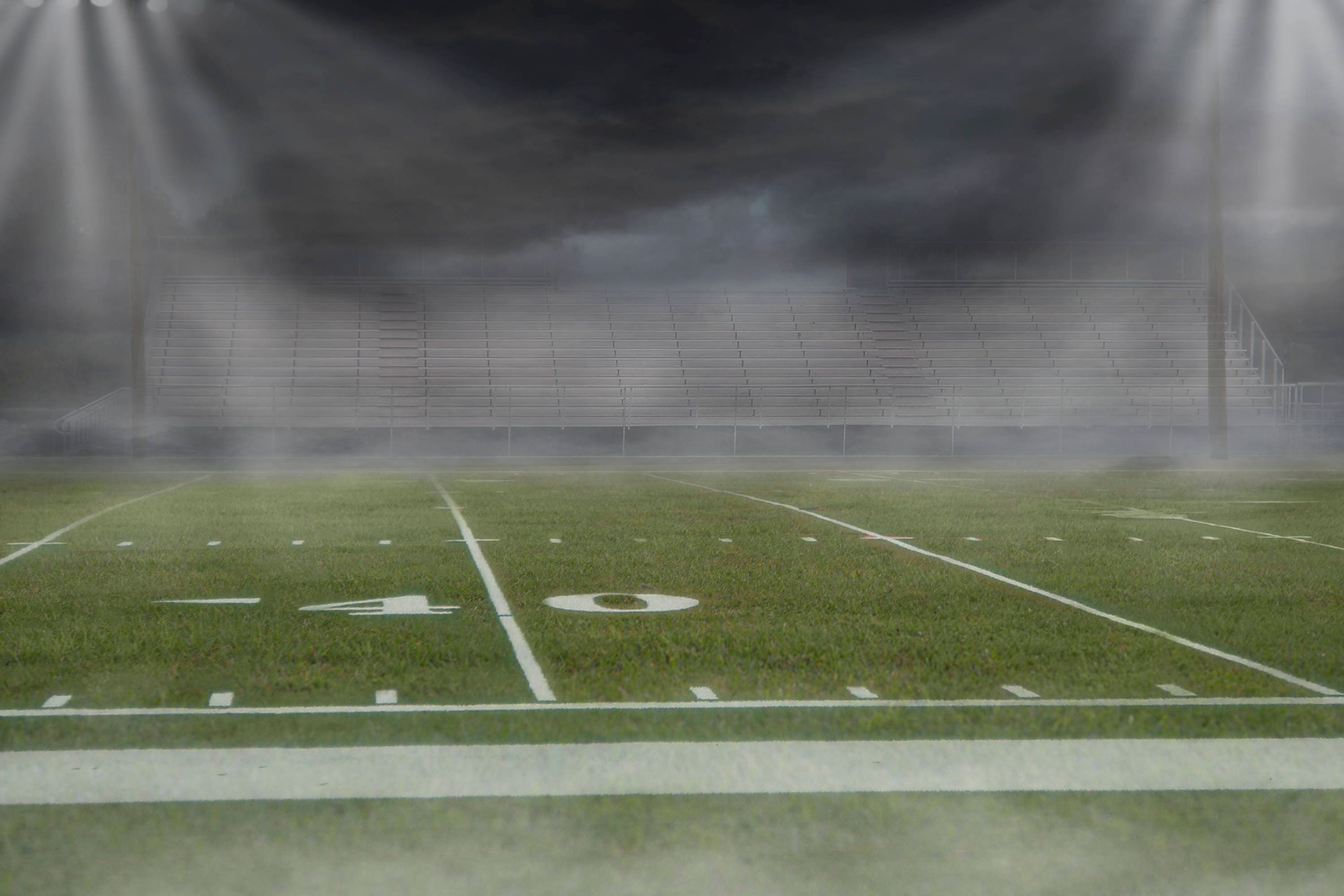 Digital backdrop Football field
