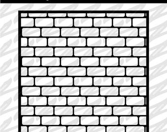 Brick stencil | Etsy
