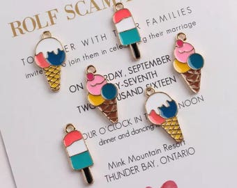 Ice cream charms | Etsy
