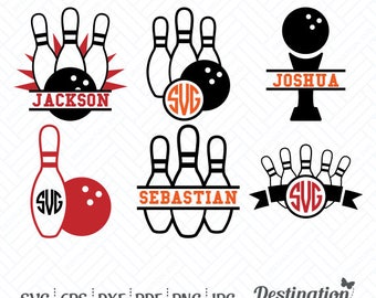 Bowling svg | Etsy