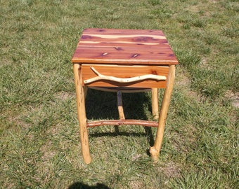 Log end table | Etsy