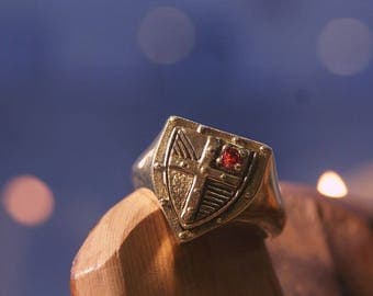 Knight ring | Etsy