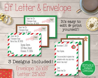 Elf letters | Etsy