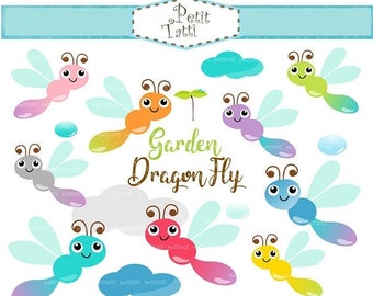 Dragonfly clip art | Etsy