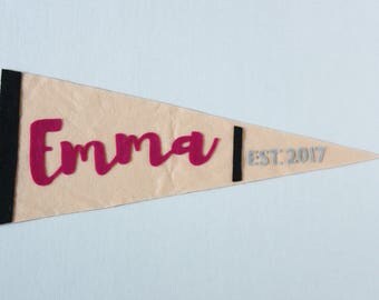 Custom pennant | Etsy