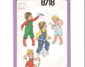 Simplicity 8716 Pattern for Toddlers' JIFFY Jumper Top