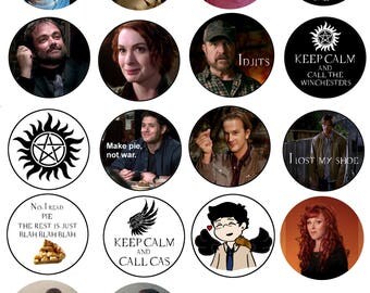 Supernatural pin | Etsy