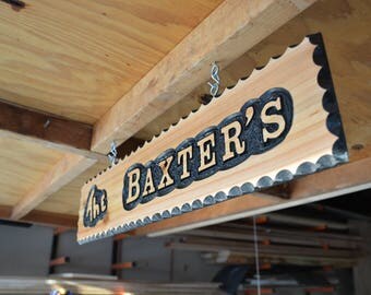 Routed wood signs | Etsy