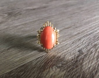 Coral ring | Etsy