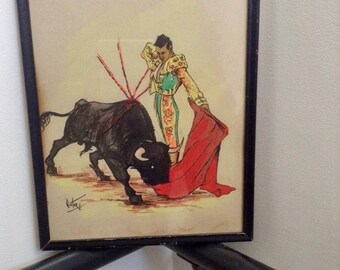 Matador painting | Etsy