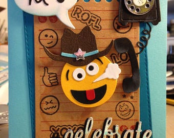 Smiley face card | Etsy