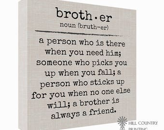 Brother definition | Etsy