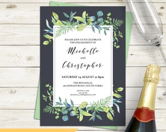 Leaf invitation | Etsy