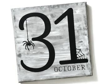October 31 Halloween Sign Halloween Decor Halloween Sign