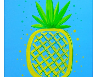 Abstract pineapple | Etsy