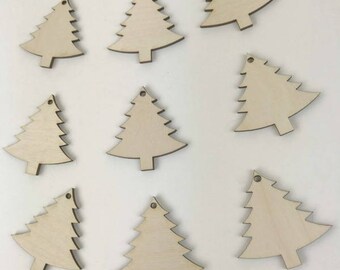 Wood tree cutouts | Etsy