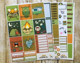 Camping stickers | Etsy