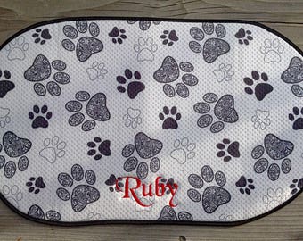 Water bowl mat | Etsy