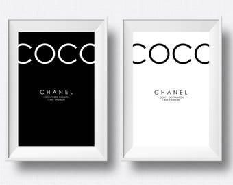 Coco chanel poster | Etsy