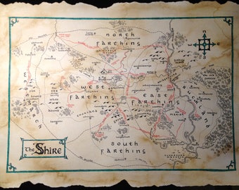 The shire map | Etsy