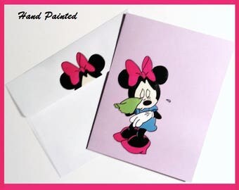 Minnie mouse card | Etsy