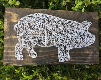 Pig string art | Etsy