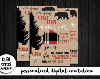 Cabin invitation | Etsy