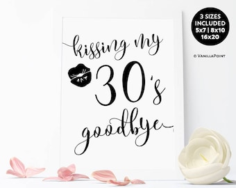 Kiss 30s goodbye | Etsy