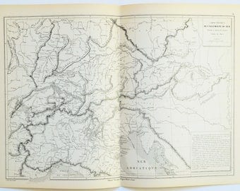 Vintage germany map | Etsy