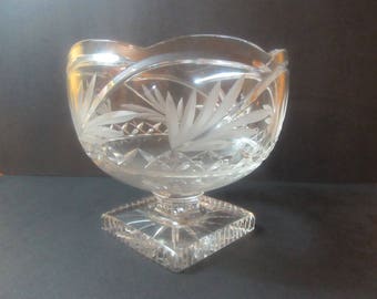 Crystal serving dish | Etsy