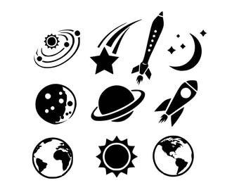 Planets svg | Etsy