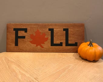 Fall wood sign | Etsy