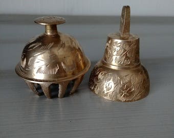 India brass bells | Etsy