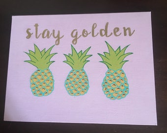 Golden painting | Etsy