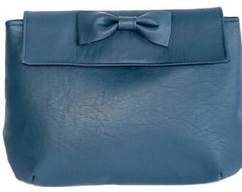 Navy blue clutch bag | Etsy
