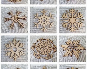 Scroll Saw Pattern Christmas Ornaments Snowflakes Package